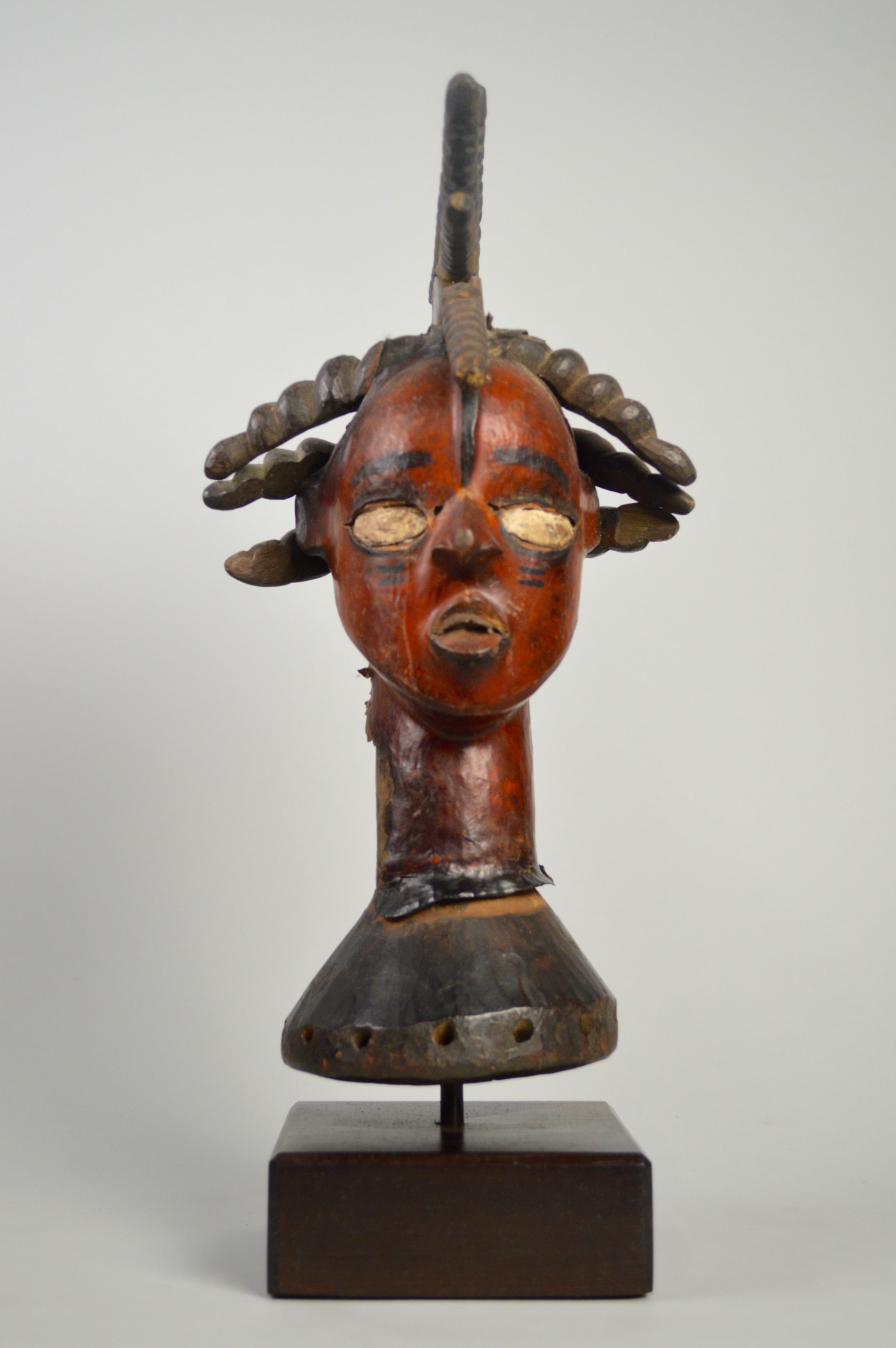 Skin-Covered Ekoi Mask