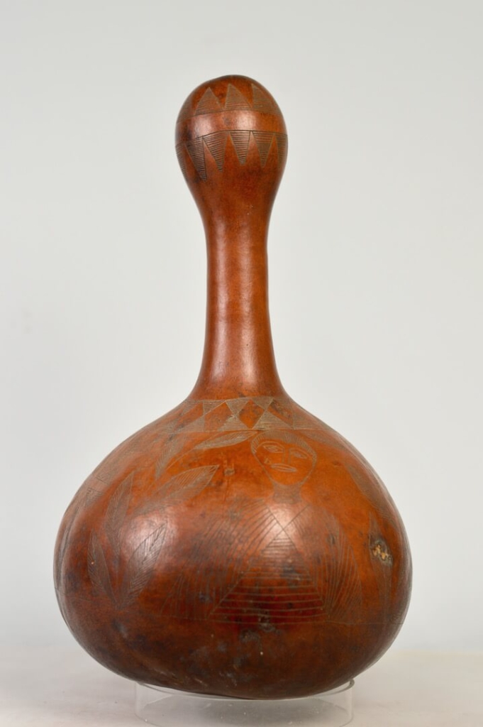 Engraved Kenyan Serving Calabash